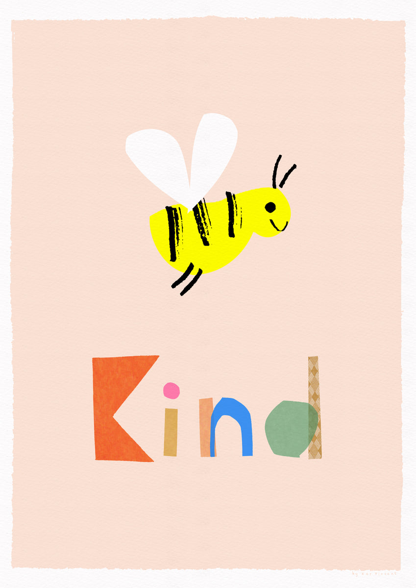 Bee Kind Art Print – Kay Vincent Illustration